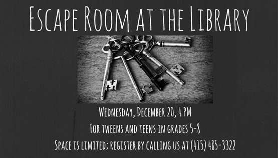 San Rafael Public Library - Escape Room
