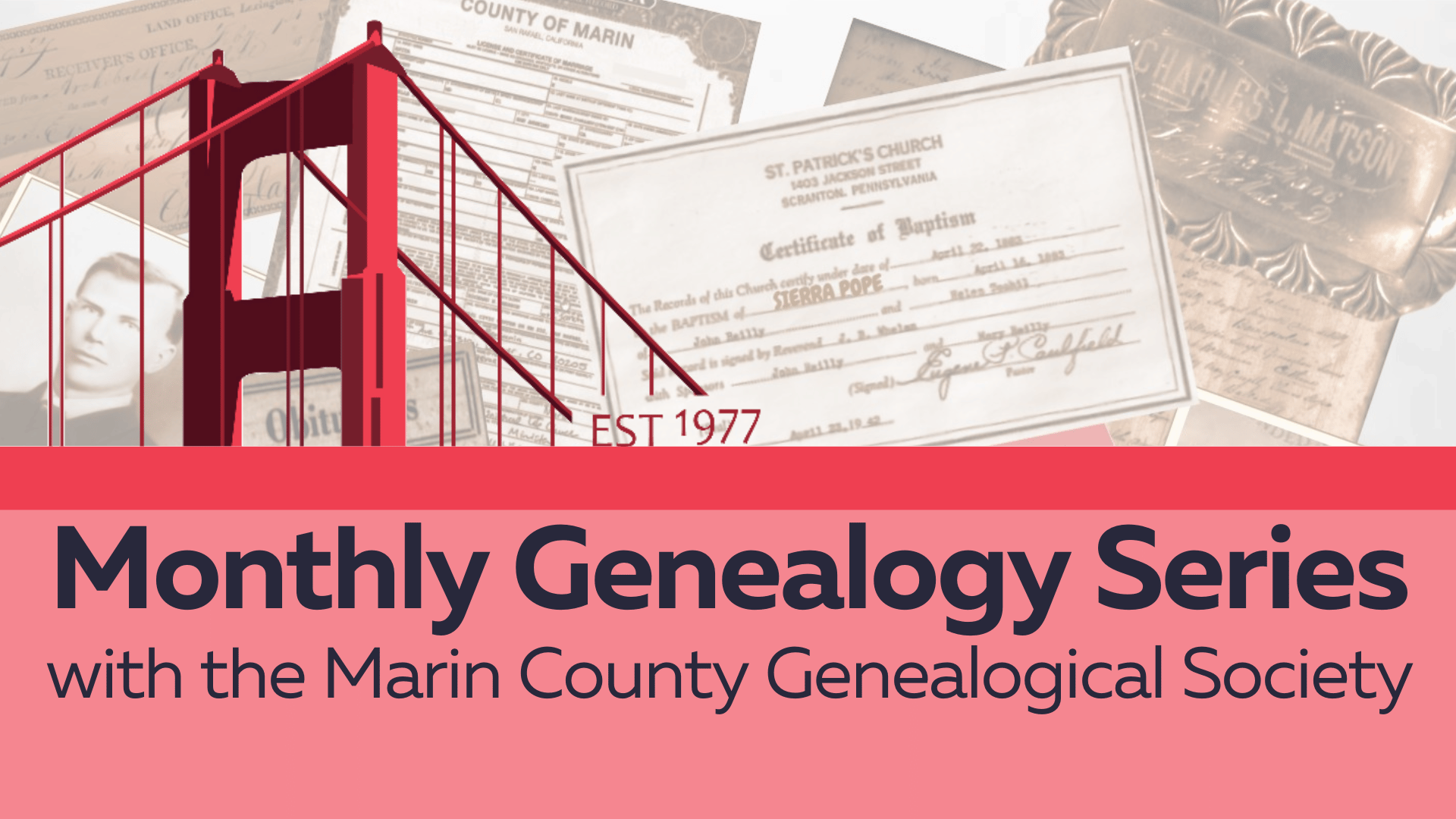 San Rafael Public Library - Marin Genealogy Insta (Presentation)