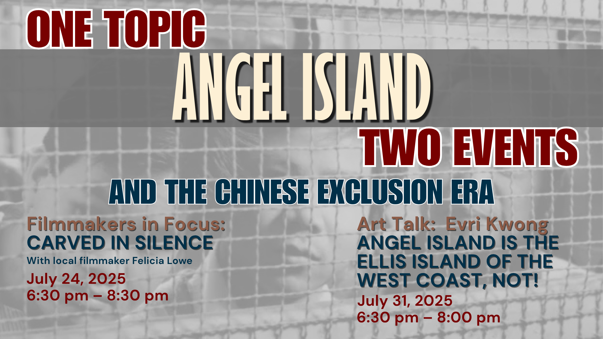 San Rafael Public Library - Angel Island The Chinese Exclusion Era-Carousel